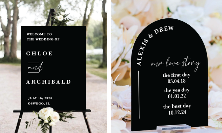 Custom Signs, perfect for your big day! - Venue 5126