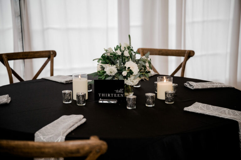 Custom Table Numbers - Acrylic Rectangle - Venue 5126