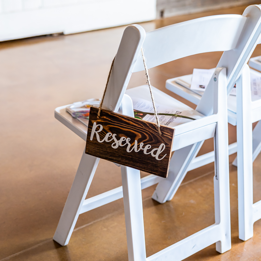 Custom Table Sign - Our Love Story Arched - Venue 5126