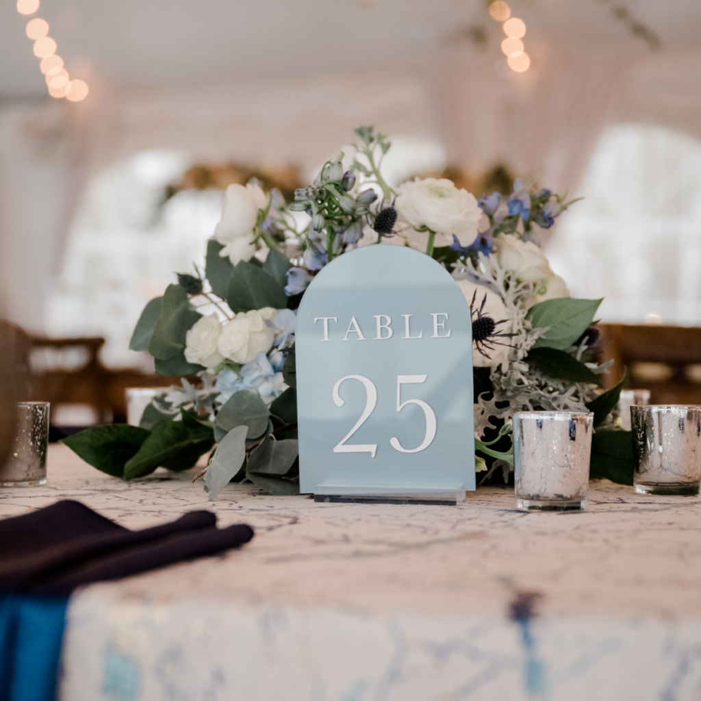 Custom Table Numbers - Acrylic Rounded - Venue 5126