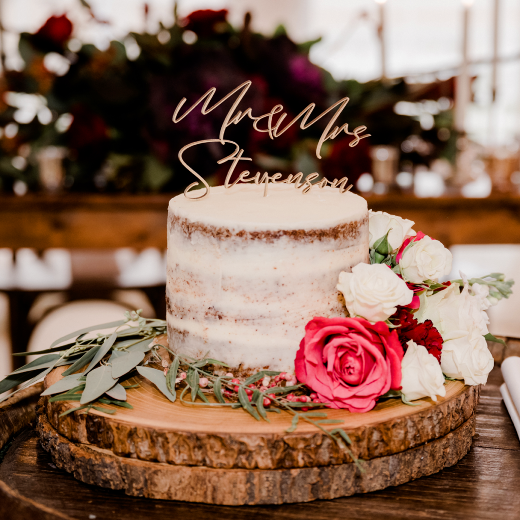 Custom Cake Topper - Names - Venue 5126